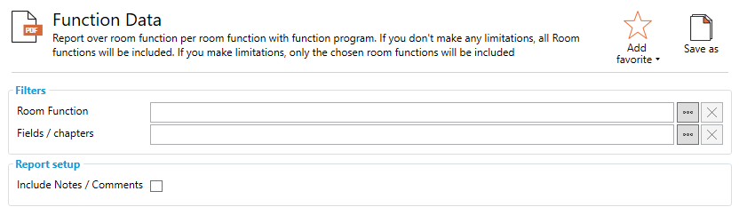 Function Data PDF Report